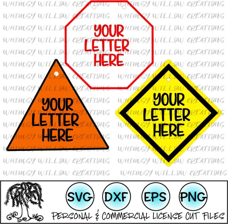 Construction Sign Banner Template Cut File - Whimsy Willow Creations