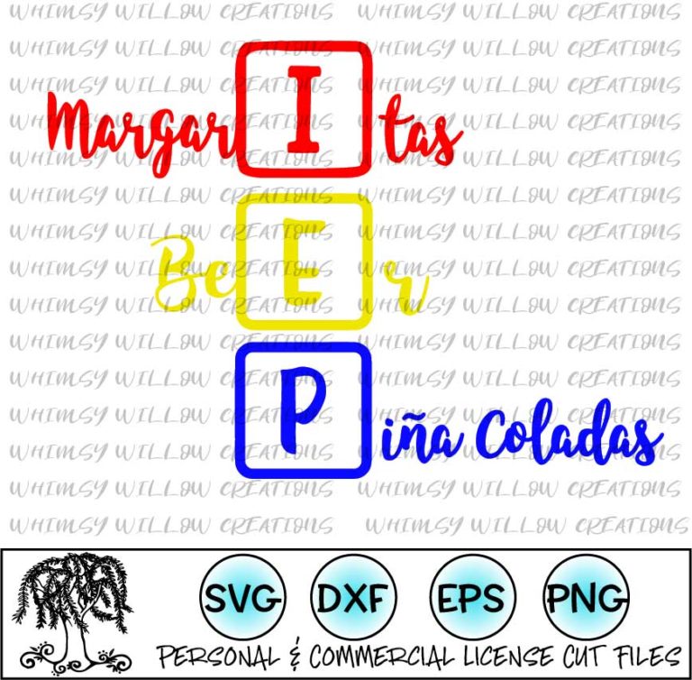 IEP Blocks Drinks SVG Cut File - Whimsy Willow Creations