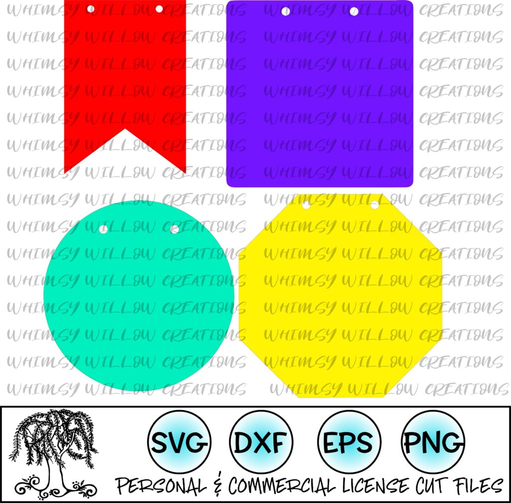 Banner Shapes Cut File - Whimsy Willow Creations